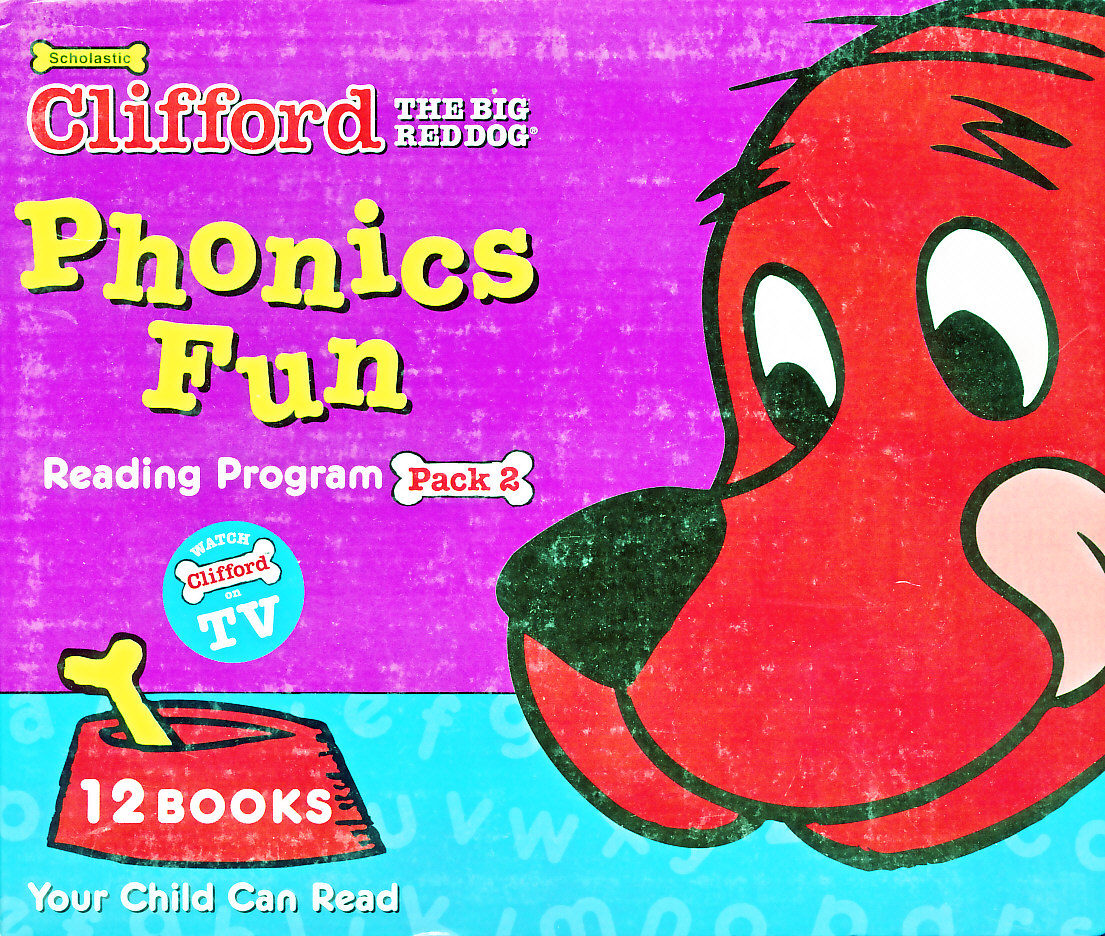 学乐 大红狗克里弗系列 Clifford Phonics Fun 12册礼盒装 儿童趣味绘本 The big Red Dog 自然拼读入门启蒙故事 英文原版（7-12岁） [盒装]