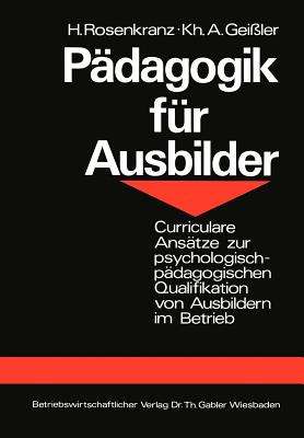 P Dagogik F R Ausbilder