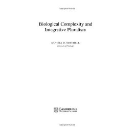 Biological Complexity and Integrative