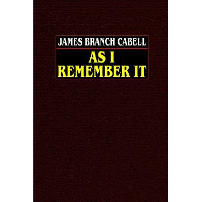 As I Remember It