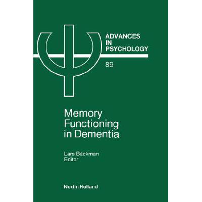 Advances in Psychology V89