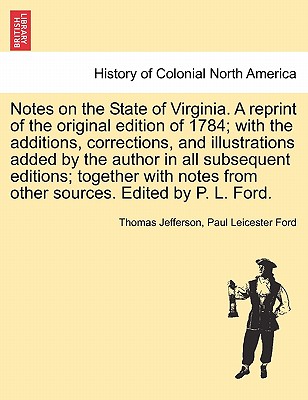 Notes on the State of Virginia. a