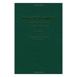 Ramesside Inscriptions V2 - Translated