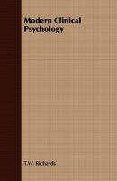 Modern Clinical Psychology