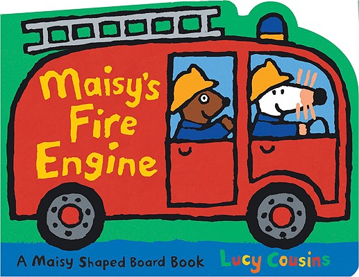 Maisy's Fire Engine [Board book] 小鼠波波 交通工具造型纸板书 英文原版