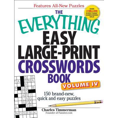 The Everything Easy Large-Print Crosswords B...