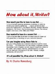 How about It, Writer?