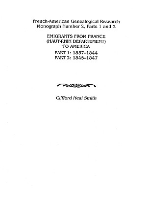 Emigrants from France (Haut-Rhin
