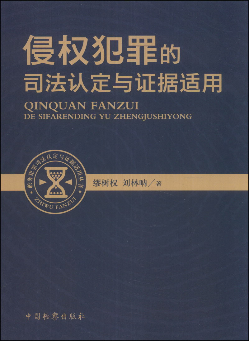 职务犯罪司法认定与证据适用丛书：侵权犯罪的司法认定与证据适用