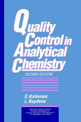 Quality Control In Analytical Chemistry,