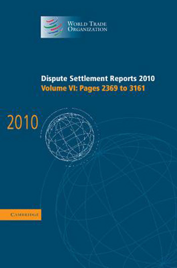Dispute Settlement Reports 2010: Volume 6, P...