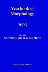 Yearbook of Morphology 2003