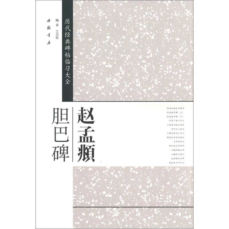 历代经典碑帖临习大全：赵孟頫胆巴碑