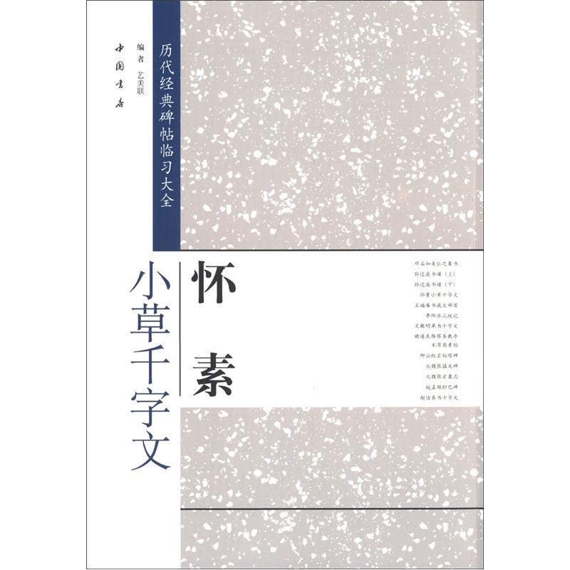 历代经典碑帖临习大全：怀素小草千字文