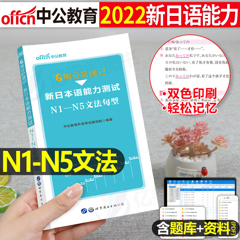 日语n1真题2023新日本语能力等级考试历年题库试卷jlpt教材标准pdf电子版模拟练习题练习册考级卷子n2书词汇听力2022阅读try掌握n3 N1-N5新日语8周分阶速记 文法句 高中通用