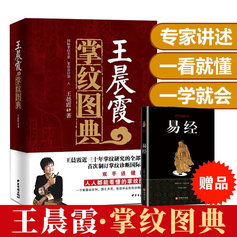 王晨霞掌纹图典 掌纹图解手诊书 诊病治病教程书籍 王晨霞看手相中医养生保健 人人都能看懂手诊宝典大全 护