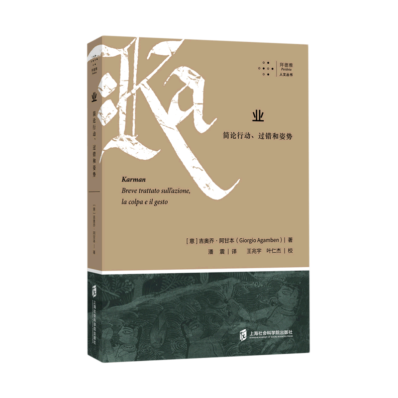 业(简论行动过错和姿势)/拜德雅人文丛书