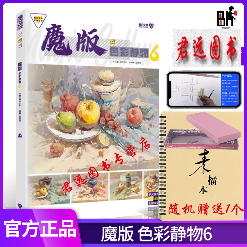 2022魔版色彩静物6魔方文化吕旭宏水粉色调单体组合画面分析完整6