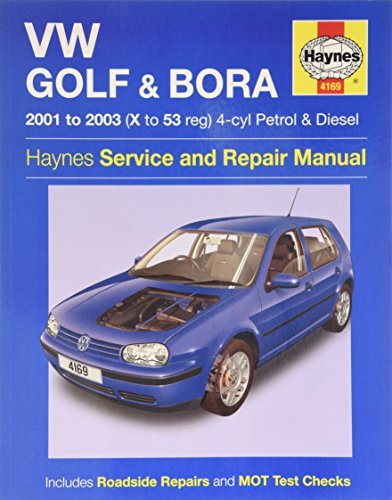 VW Golf & Bora 4-cyl Petrol & Diesel (01 - 03) Haynes Repair Manual