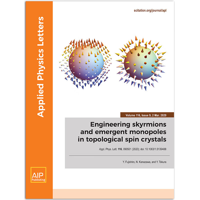 【单期可选】Applied Physics Letters 应用物理学快报 Vol.116 2020 N.9 2020年3月2日