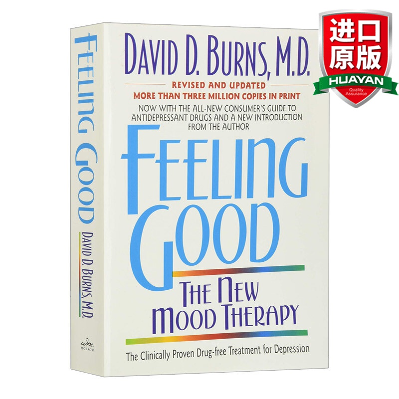 Feeling Good The New Mood Therapy Revised and Updated 英文原版 伯恩斯新情绪疗法 修订更新版 英文版 进口英语心理学书籍