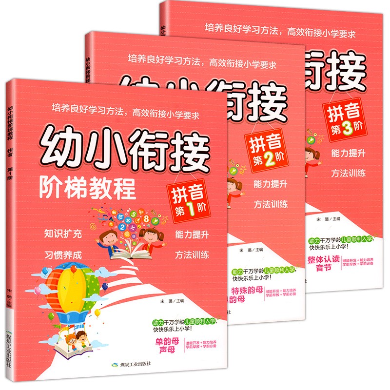 幼小衔接阶梯教程 拼音数学识字看图写话 全12册幼儿园学前班大班升一年级教材十以内20以内加减法练习册全套拼音训练 幼升小学前准备系列 拼音