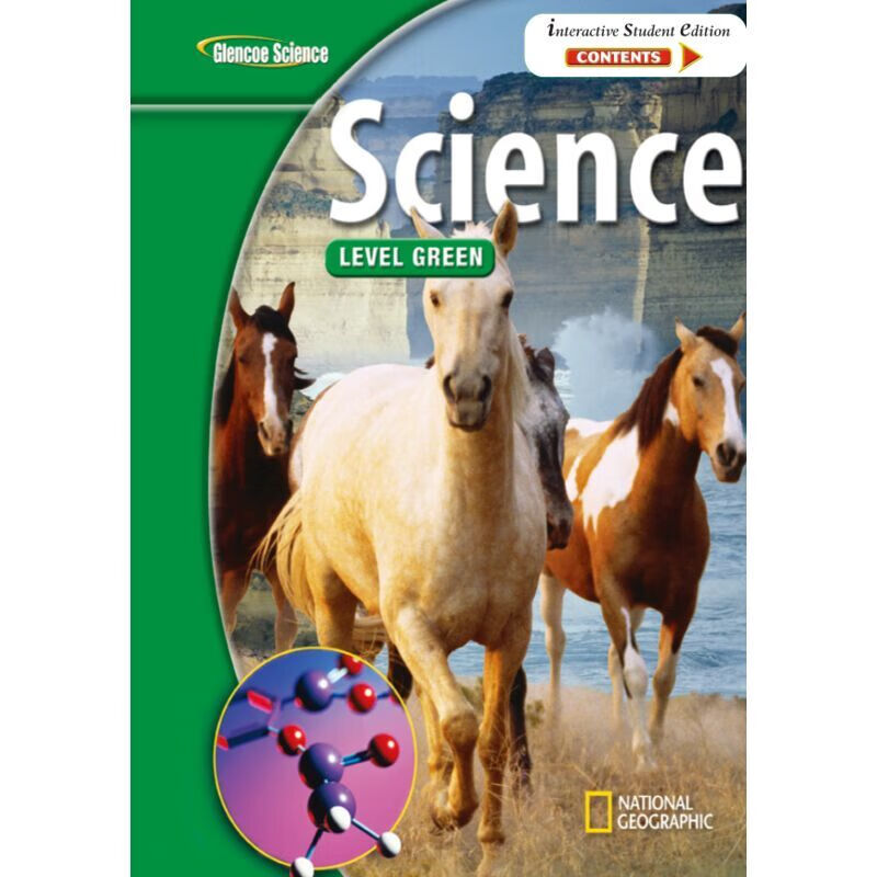 格伦科科学 McGraw-Hill Glencoe Science Level Red/Green/Blue Level Green 绿色
