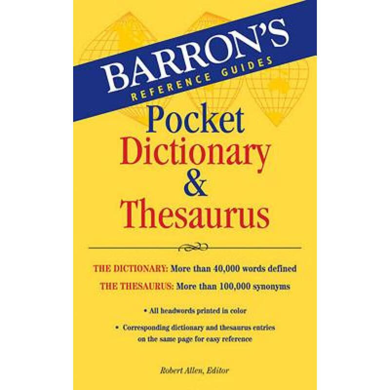 Barron's Pocket Dictionary and Thesaurus