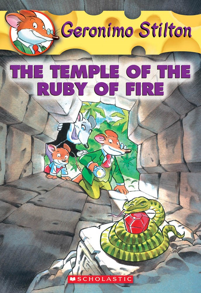 Geronimo Stilton #14: The Temple of the Ruby of Fire老鼠记者#14：烈焰红宝石神殿 进口故事书