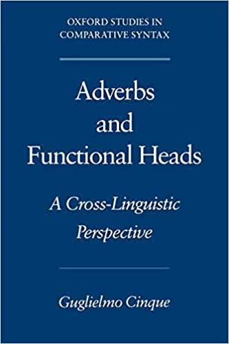 Adverbs and Functional Heads: A Cross-Linguistic