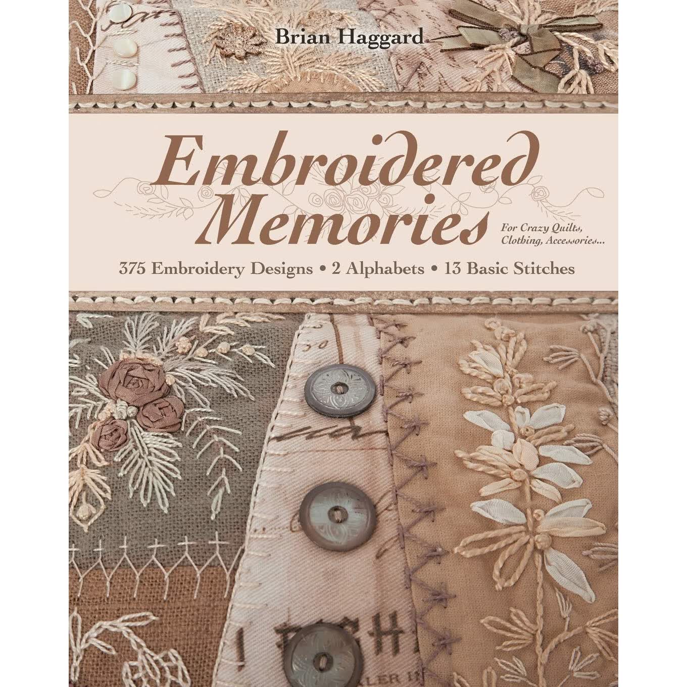 现货 Embroidered Memories 375 种刺绣设计服装配饰等手工图书