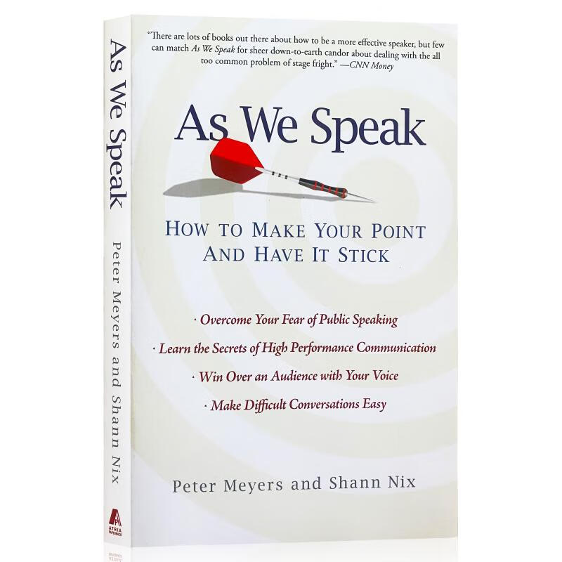 现货 高效演讲 As We Speak: How to Make Your Point and...
