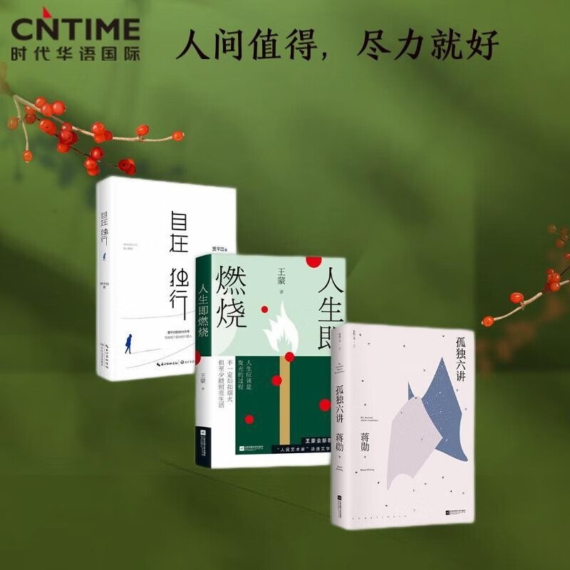 人间值得，尽力就好（套装3册）：人生即燃烧 孤独六讲 自在独行2023