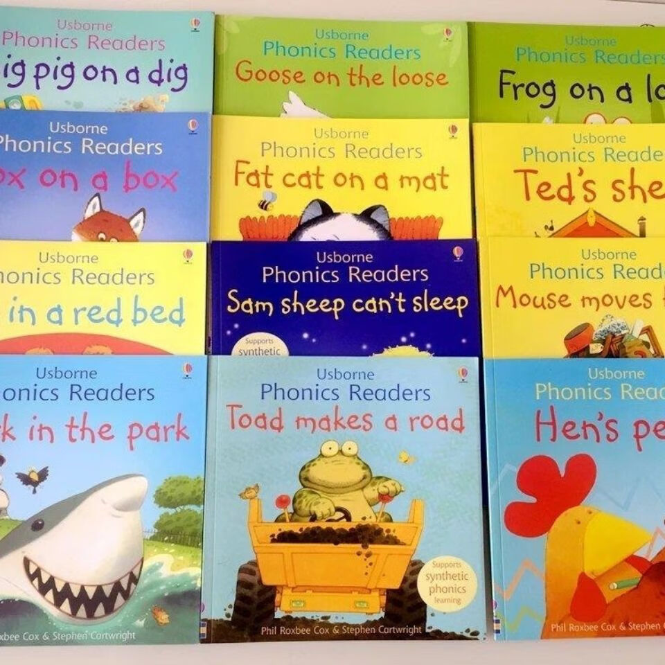 usborne原版英文绘本Phonics Readers斯伯恩拼读12本非点读