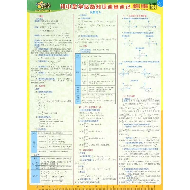 多功能学习垫板(初中数学)
