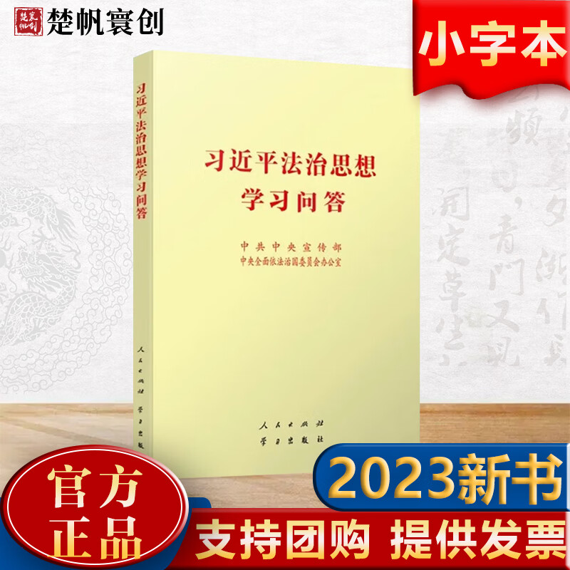 2023新版 习近平法治思想学习问答 32开普及本 人民出版社学习出版社9787010258485  现货