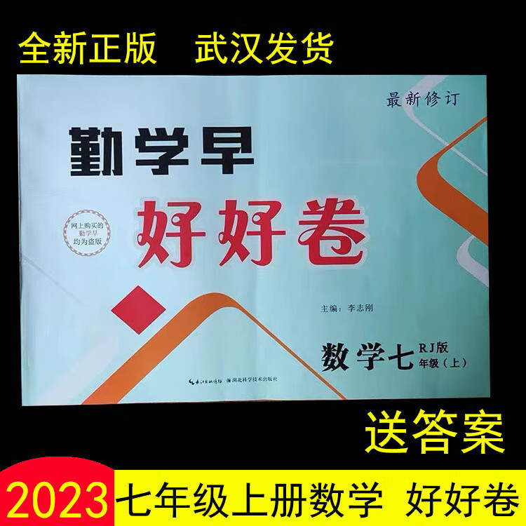2023新版勤学早好好卷七年级八年级九年级数学上册下册人教版RJ789年级数学全册初一二三勤学早同步 七年级上 七年级上册 数学人教版2023