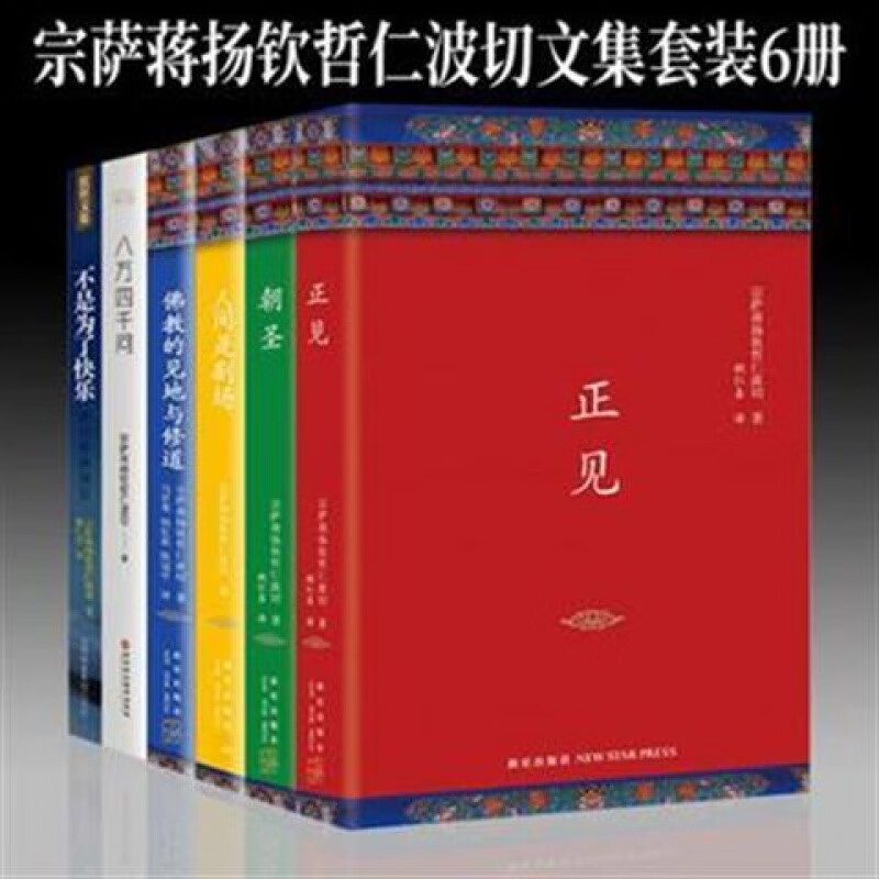 宗萨蒋扬钦哲仁波切文集6册 正见佛教的见地与修道朝圣人间是剧场