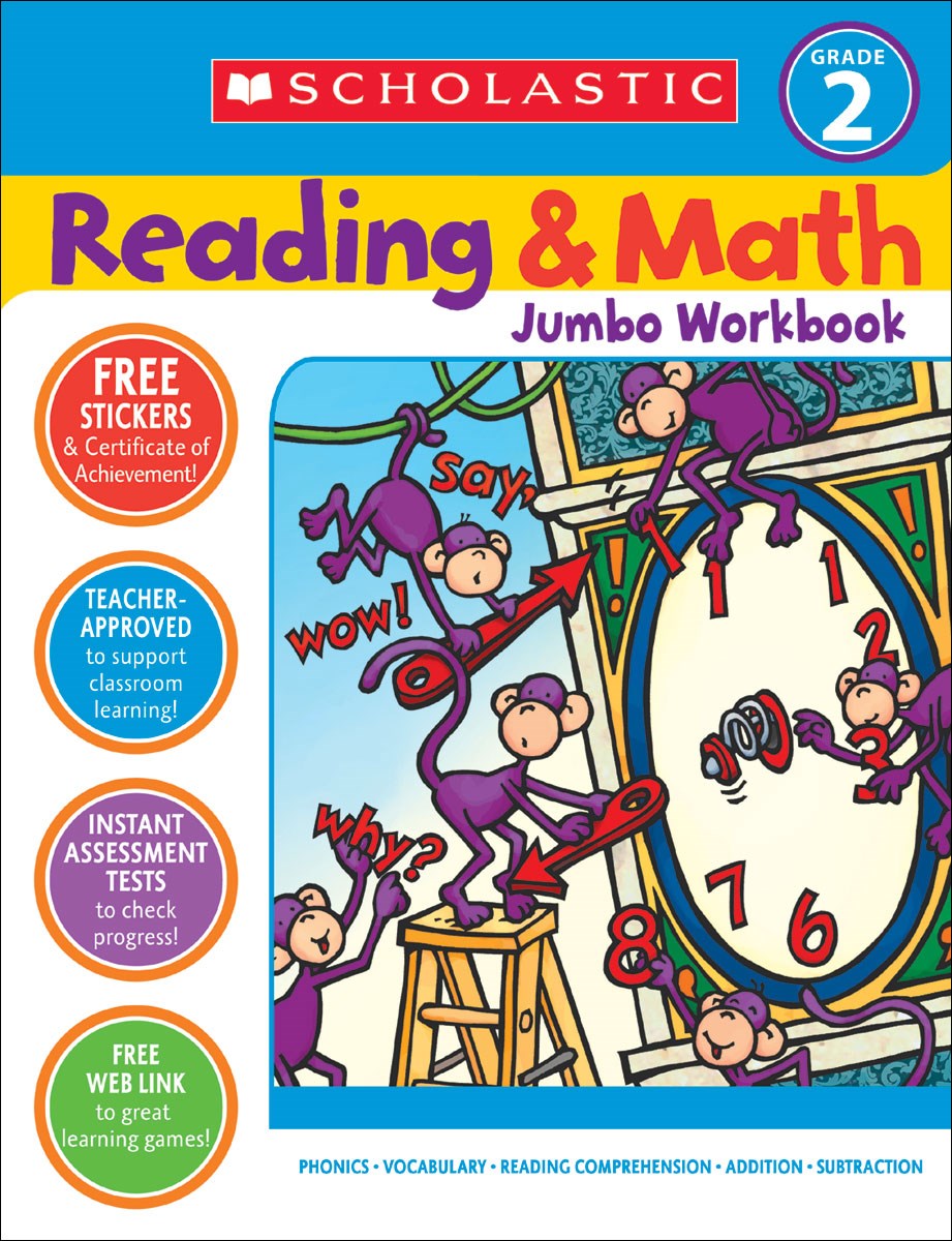 阅读与数学系列练习册 二年级/Reading & Math Jumbo Workbook: Grade 2 进口教辅书
