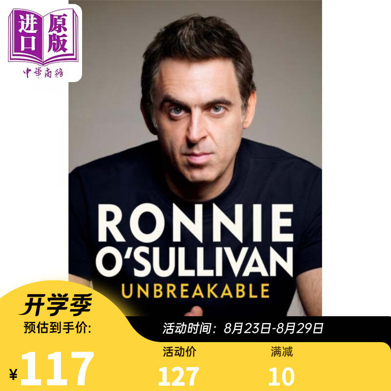 坚不可摧 牢不可破 罗尼 奥沙利文自传 新书 斯诺克运动员 Unbreakable 英文原版 Ronnie O Sullivan 火箭