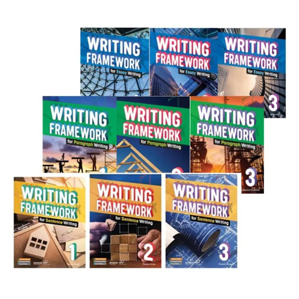 点读版英文框架Writing Framework高级,每个级别6册 初级6册