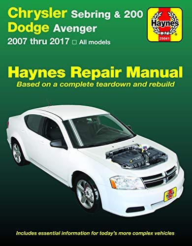 Chrsler Sebring Sedan & Dodge Avenger  07 - 17