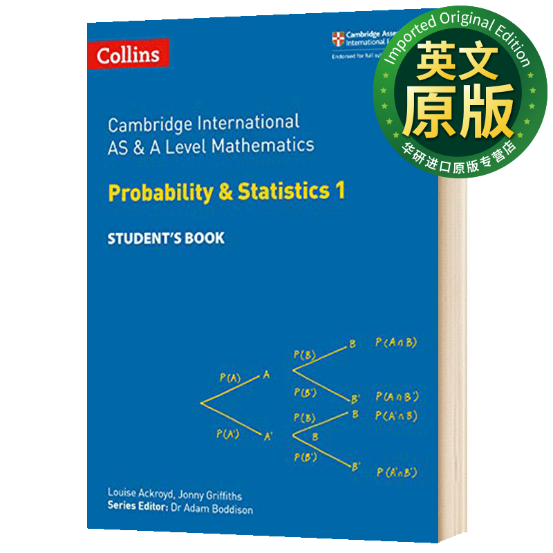 柯林斯剑桥统计数学1英文原版Cambridge International AS & A Level 英文版