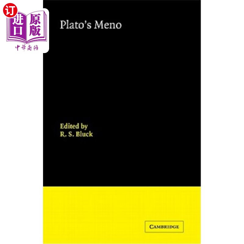 海外直订Plato's Meno Plato的Meno
