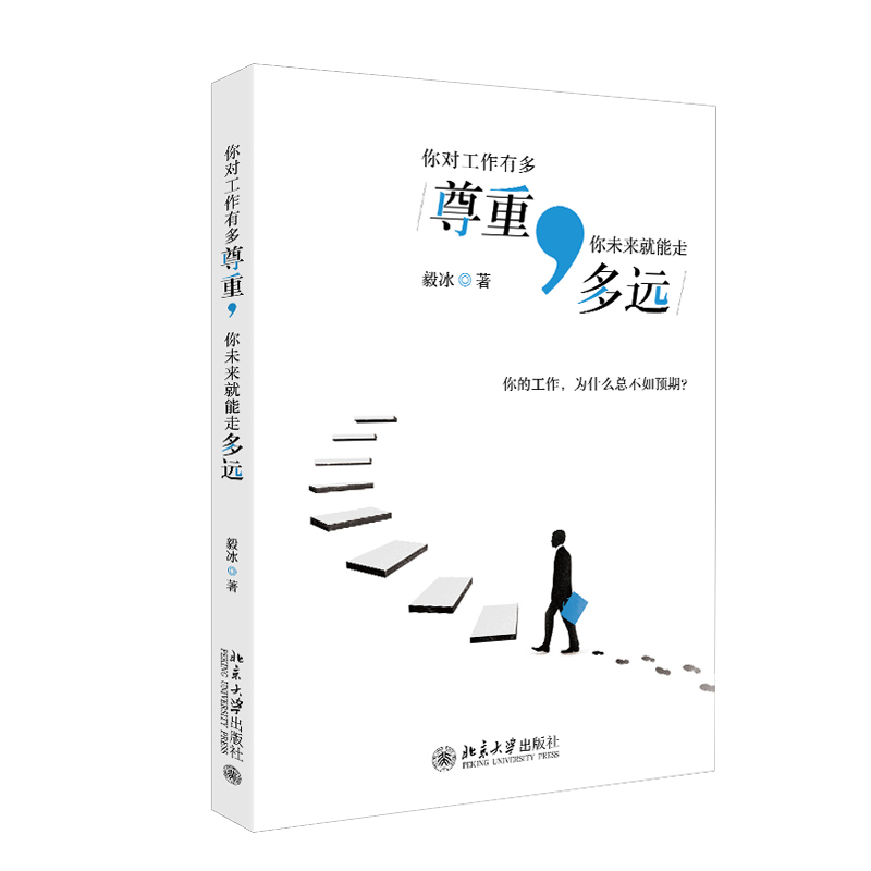 现货 你对工作有多尊重 你未来就能走多远 毅冰 著 北京大学出版社