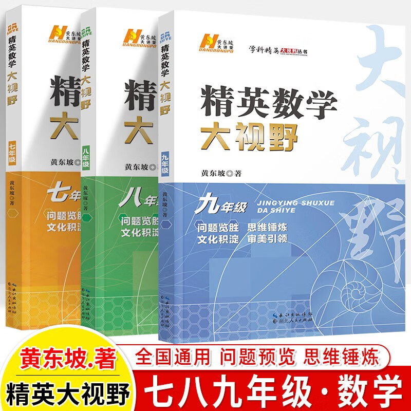 2023精英大视野数学七八年级物理九化学中考刻意练初中解题技巧黄东坡学科新方法新思维奥数竞赛拔尖特训走进重高辅导资料 （2023版共3册）七/八/九年级数学