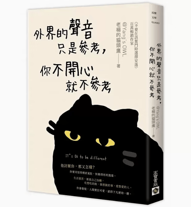 台版 外界的声音只是参考 你不开心就不参考 高宝 老杨的猫头鹰 解答25个早解决早快活的大人难题心理励志书籍 红色