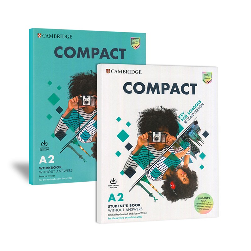 原版现货 2020年剑桥官方KET校园青少版教材A2 Compact Key for Schools 学生套装