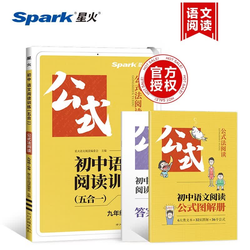 2024新版星火巅峰训练初中语文阅读训练五合一公式法七八九年中考级现代文古诗文言文专项训练初中初一二三年级练习题拓展阅读理解组合训练答题技巧 9年级/中考 语文阅读训练 五合一