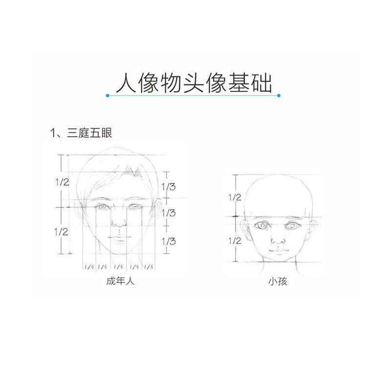 铅笔素描三步速成(头像)